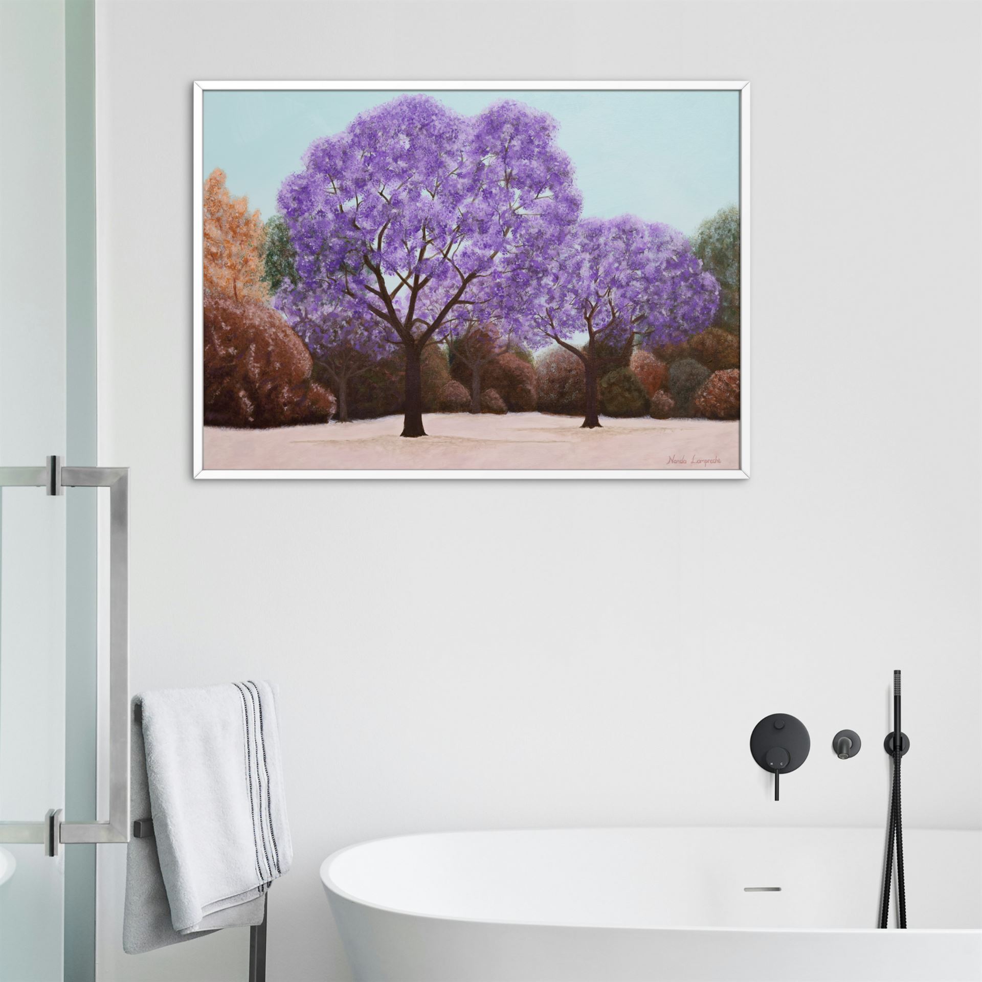 Purple Haze - Modern 3 Panel Acrylic Painting - Luzandre.com