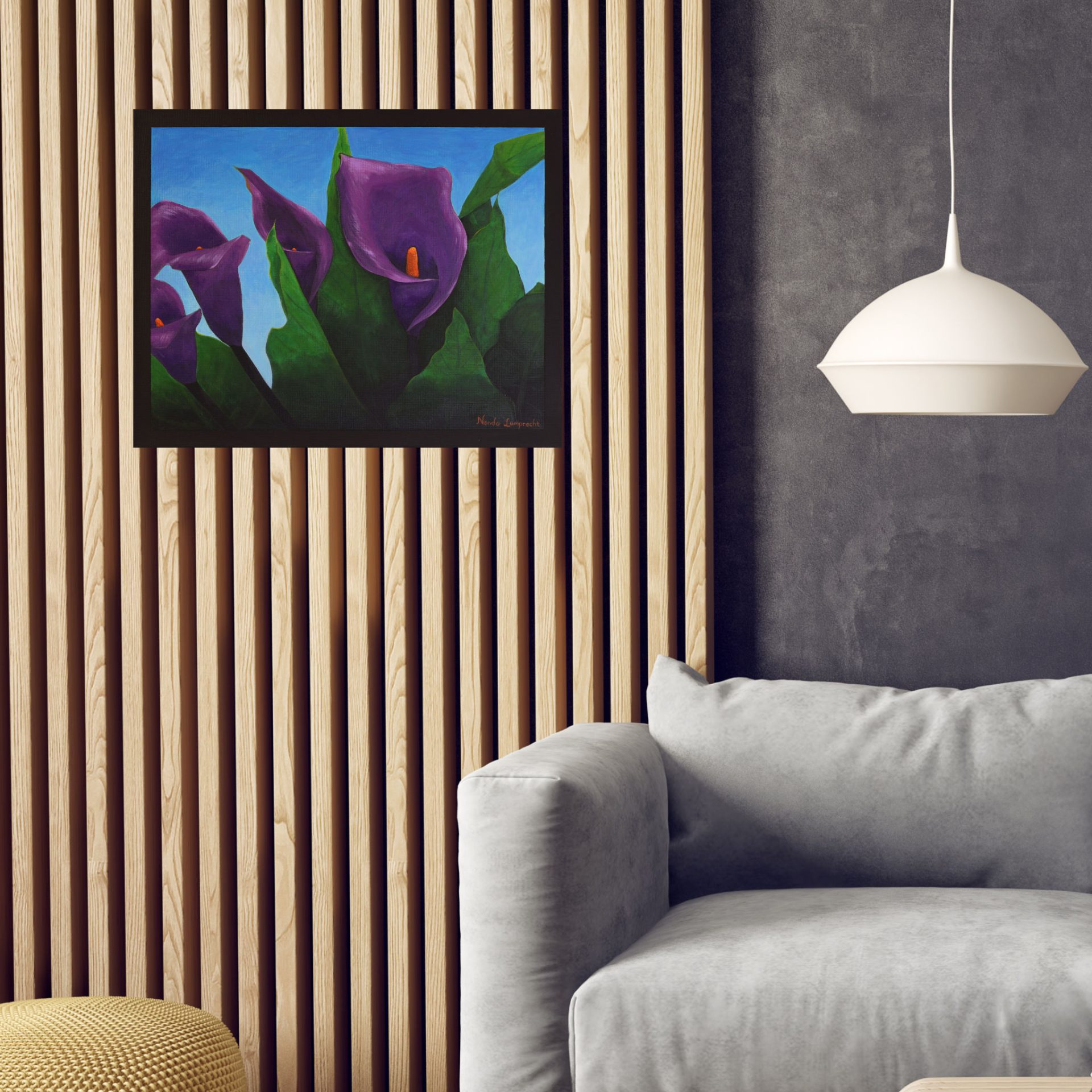 Sprouting Wake Abstract Original Acrylic Painting - Luzandre.com